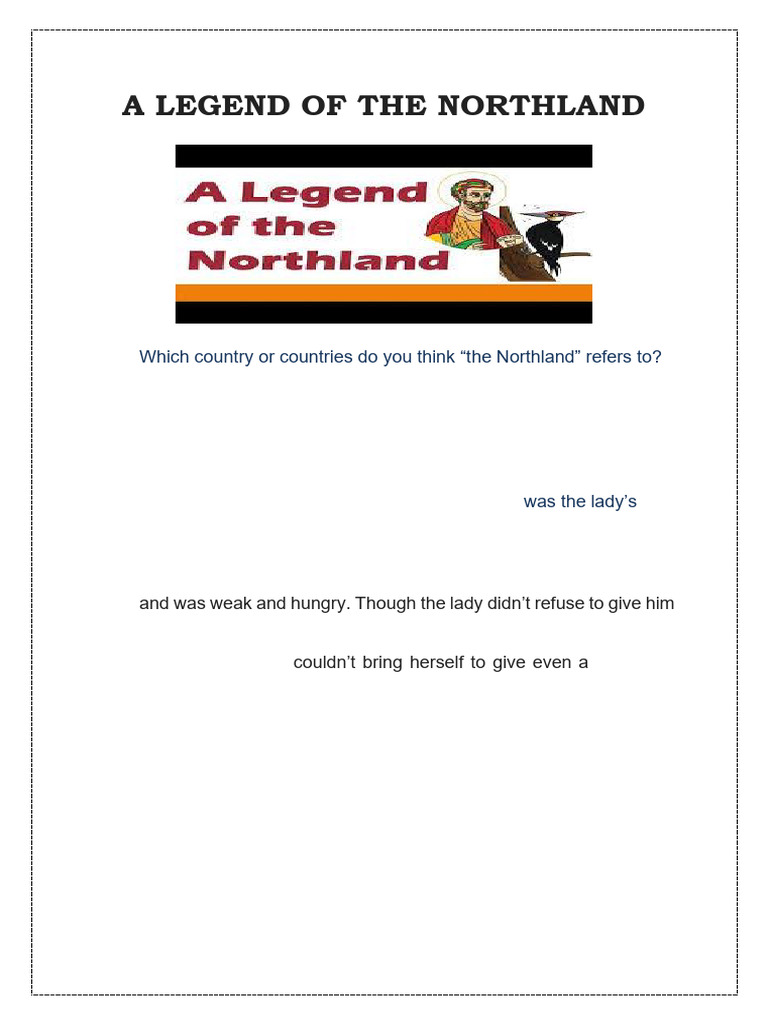 Northland Legend: Greed and Consequence | PDF | Poetry