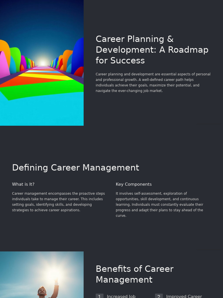 Career Planning and Development A Roadmap For Success | PDF