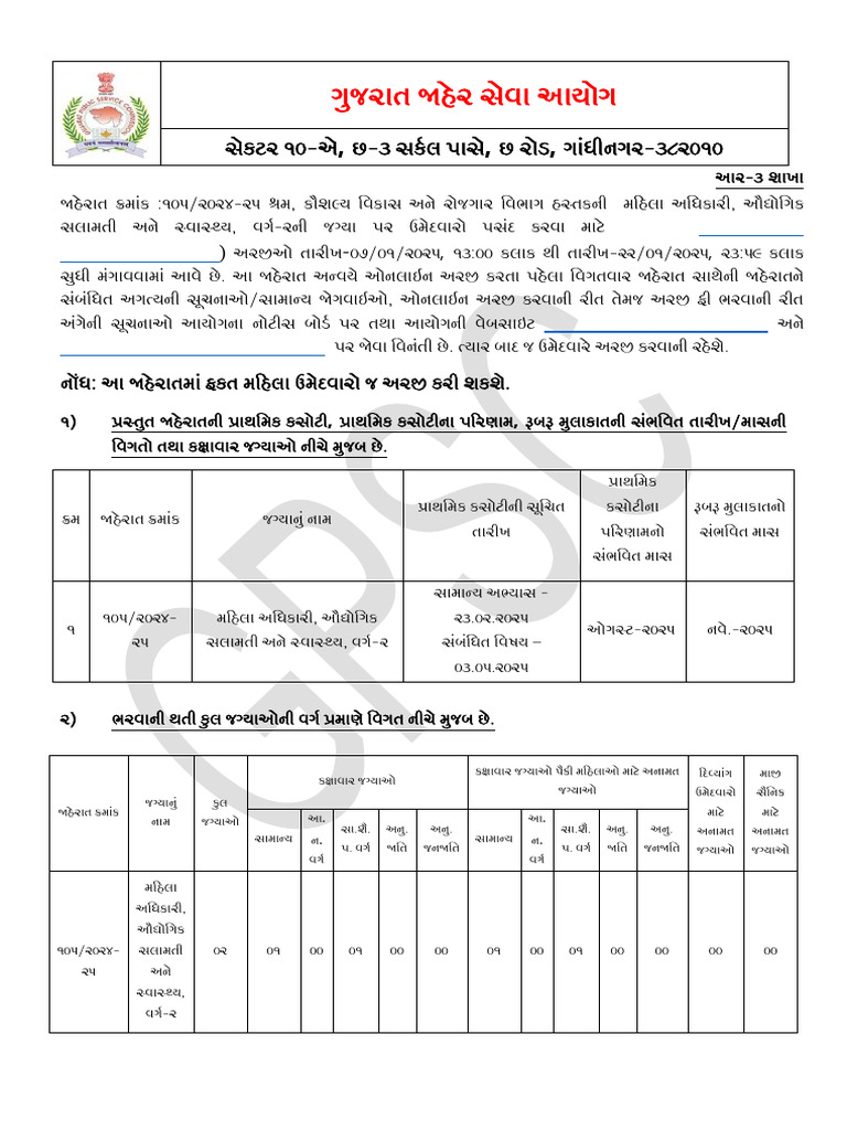 GPSC 202425 105 | PDF