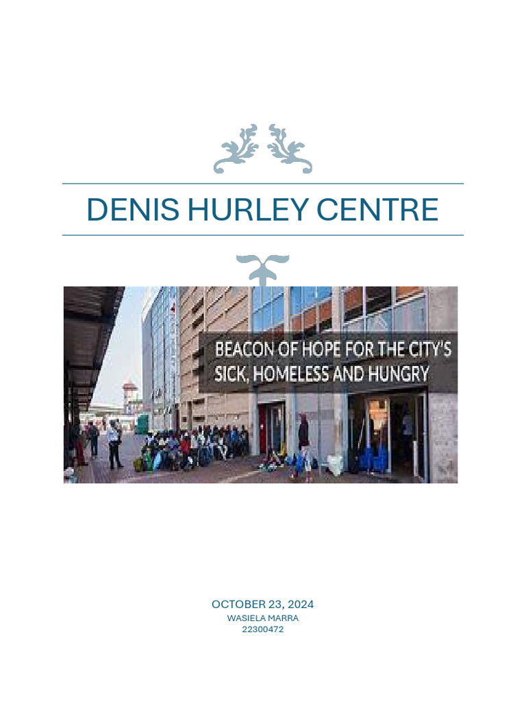Denis Hurley Centre: Community Impact | PDF | Refugee | Homelessness