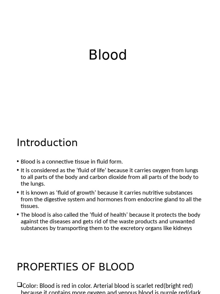 Blood | PDF | Anemia | Red Blood Cell