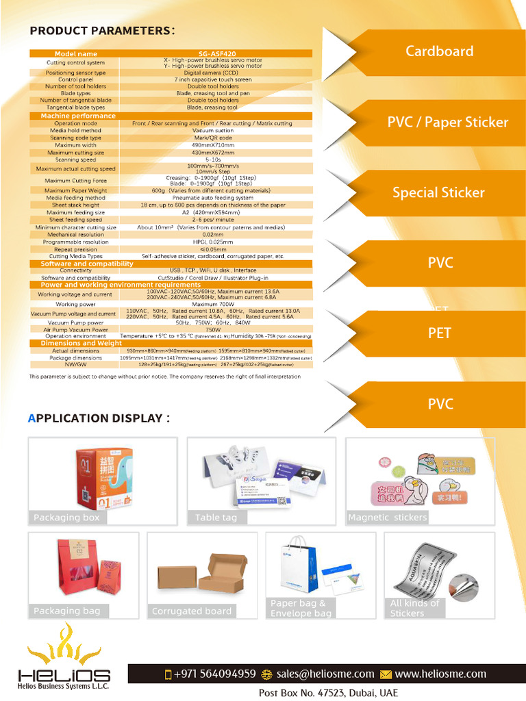 Auto Sheet Feeding Flatbed Cutter | PDF