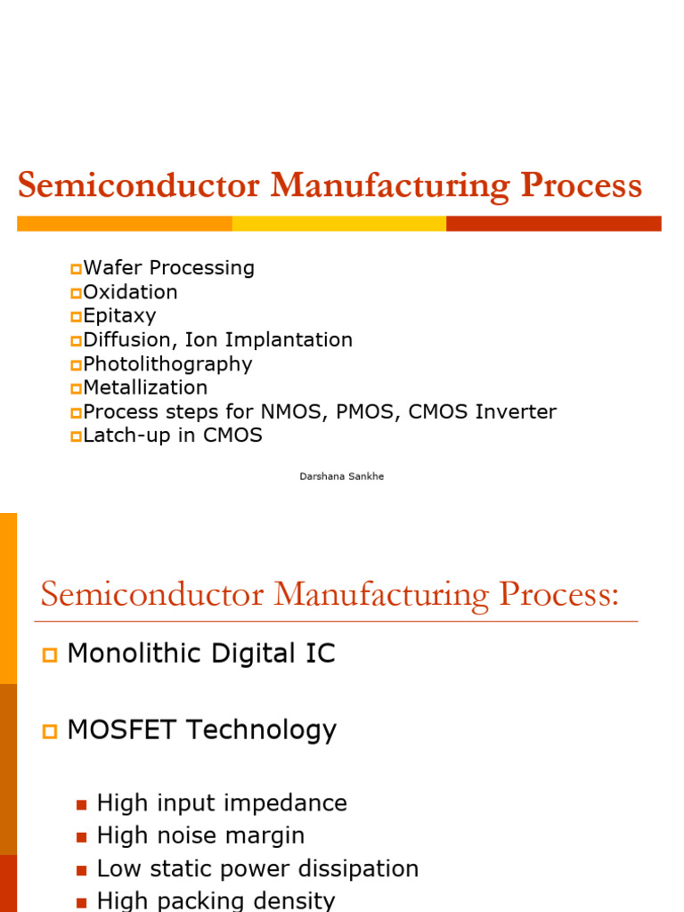 Semiconductor process | PDF | Semiconductor Device Fabrication | Mosfet