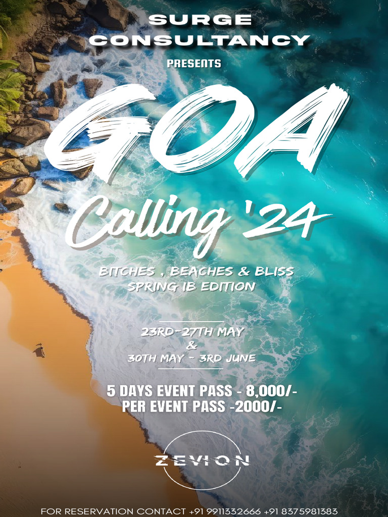 23rd-27th Goa Calling Zevion | PDF