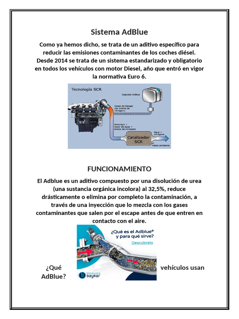 Sistema AdBlue | PDF