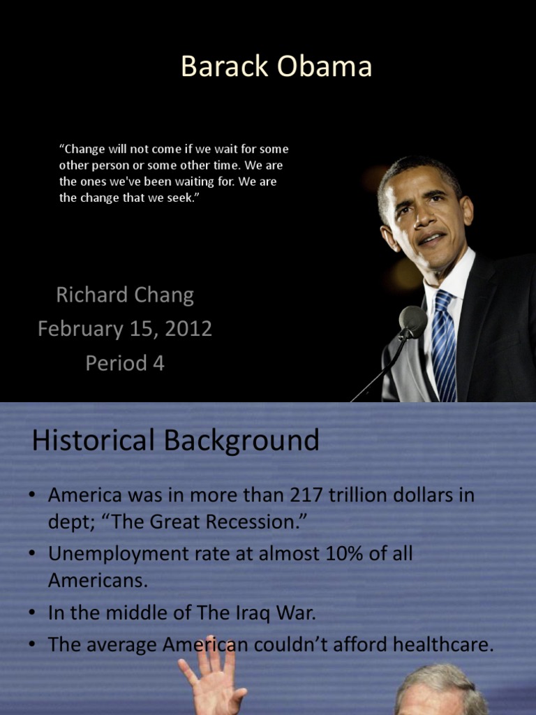 Barack Obama PowerPoint | PDF | Barack Obama | The United States