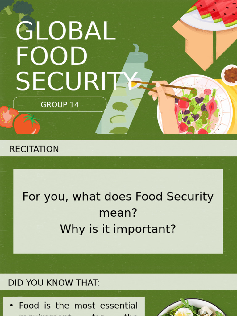 Global Food Security | PDF | Food Security | Agriculture