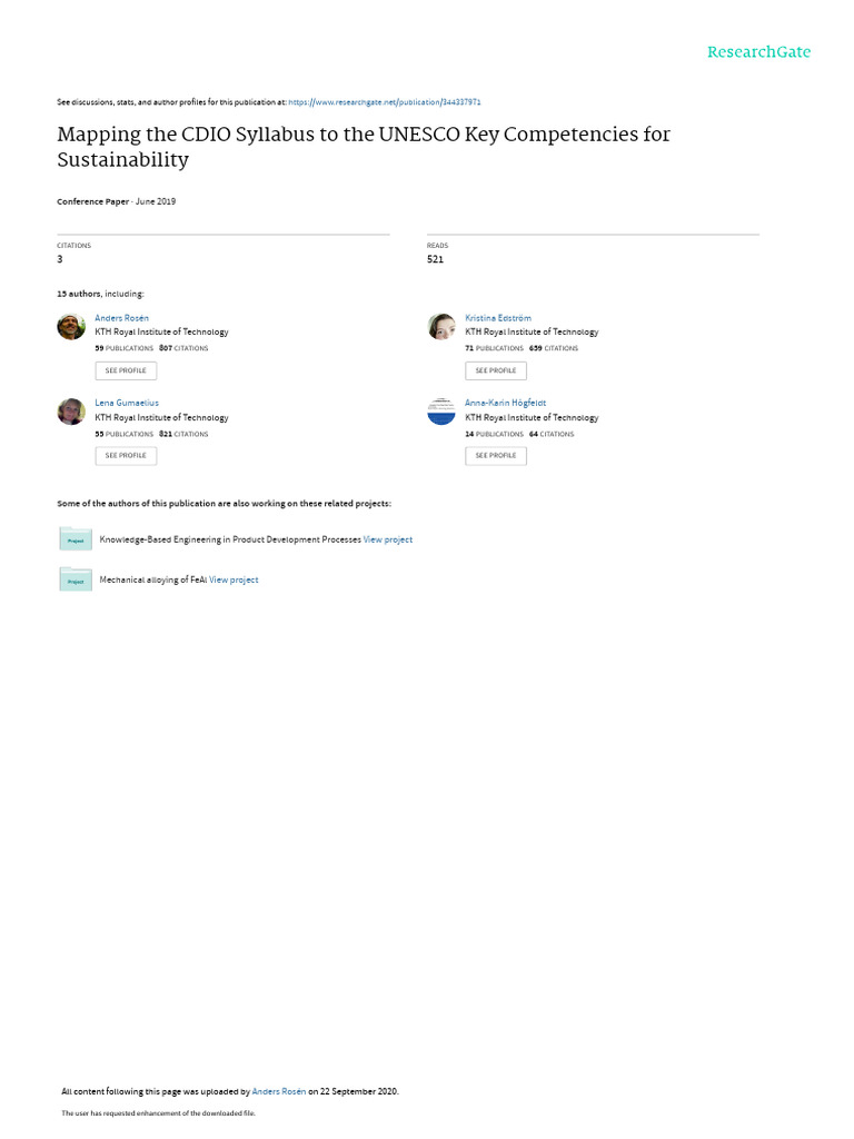 2019 Key Competency UNESCO | PDF | System | Thought