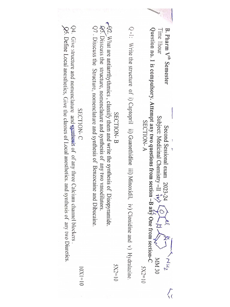 5th Sem 2nd Sessional | PDF