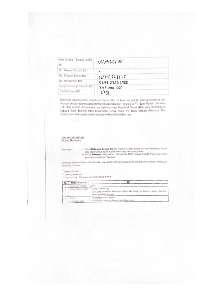 Jenis Usaha Bidang Usaha | PDF