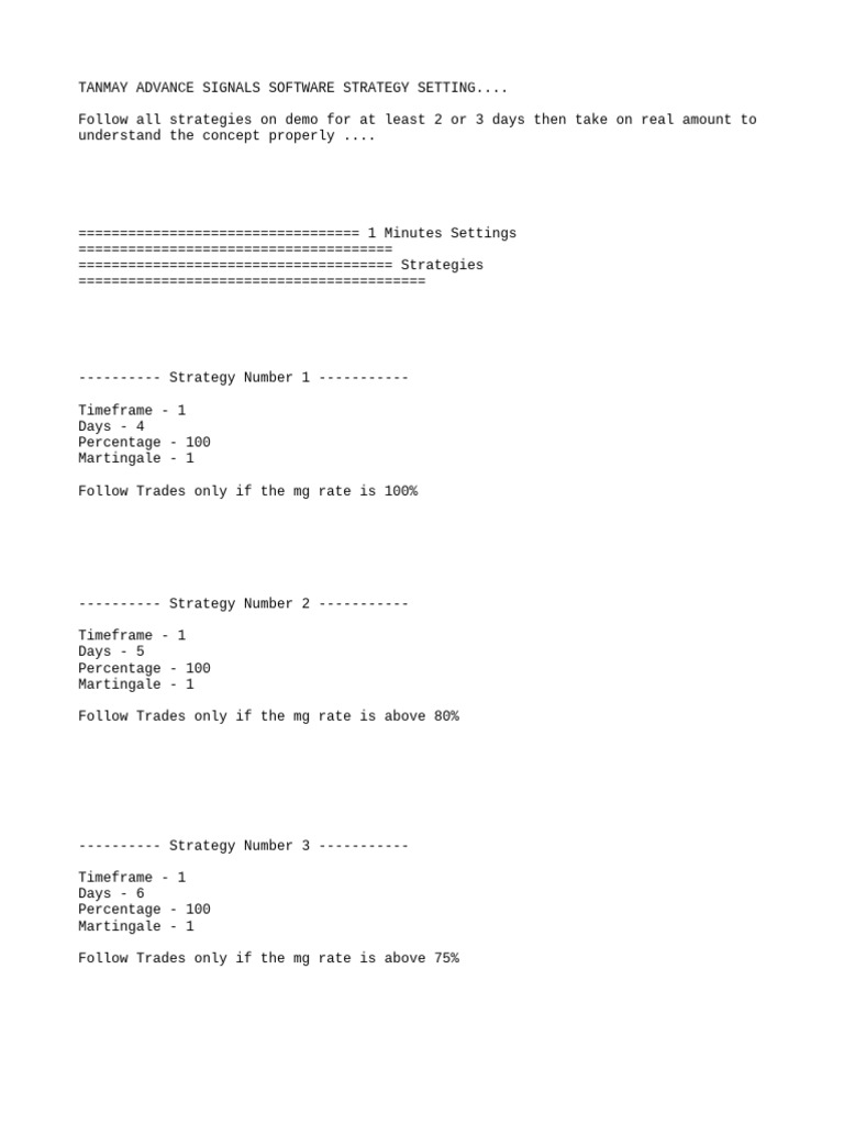 TANMAY Future Bots SETTINGS | PDF