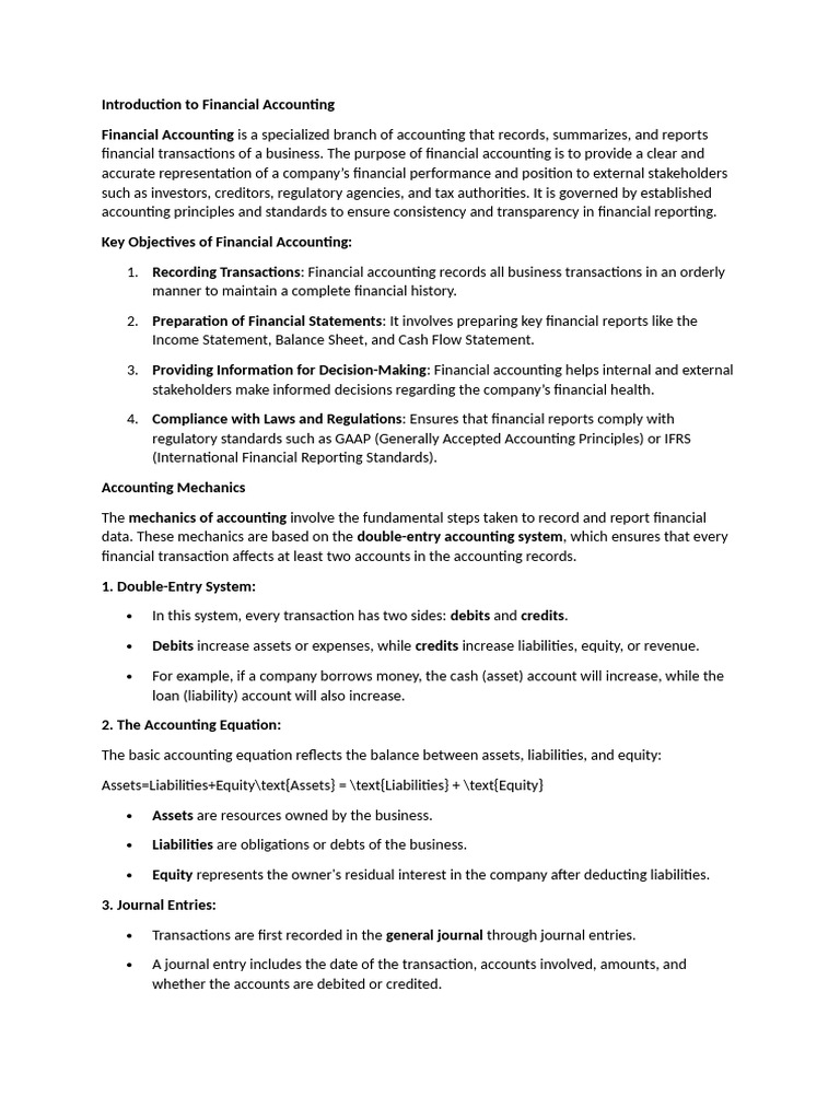 accounts notes group 1 | PDF | Debits And Credits | Bookkeeping