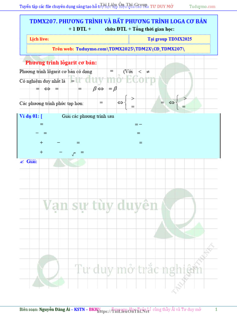 TDMX207 - FCD - PT BPT Loga Cơ B N | PDF