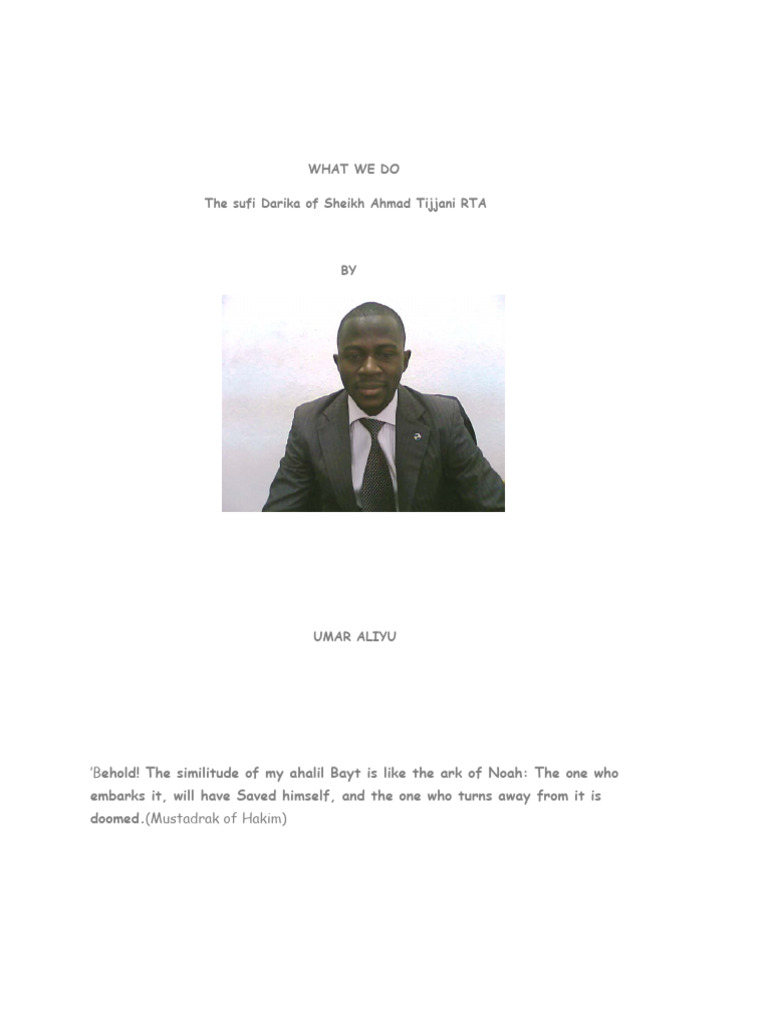 What We Do by Sayid Umar Aliyu | PDF | Muhammad | Prophets And Messengers In Islam