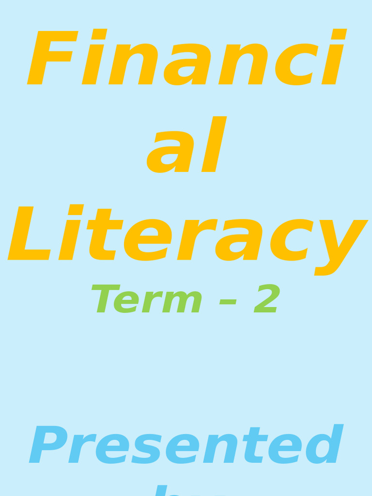Financial Literacy: Security, Digital Payments, Minor Accounts | PDF