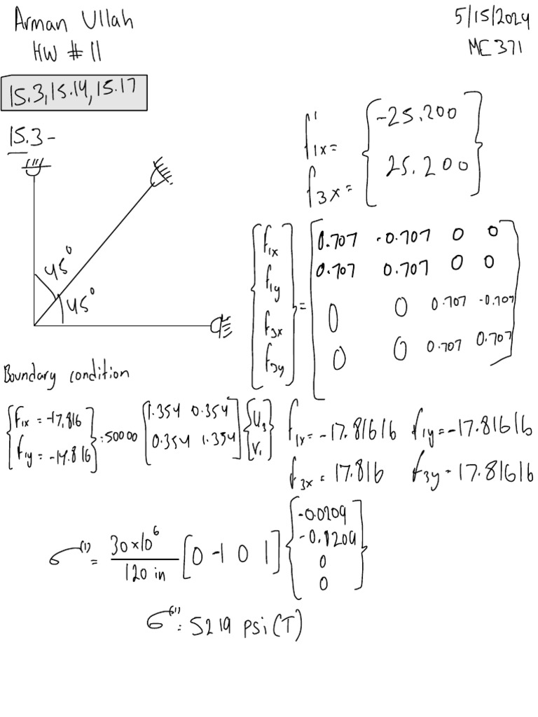 ME 371 Homework #11 Solutions | PDF