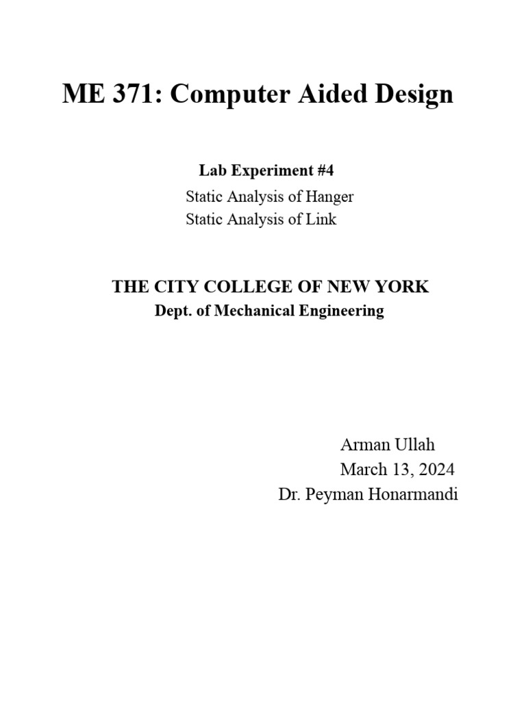 ME 371 LAB 4 | PDF | Stress (Mechanics) | Mechanical Engineering