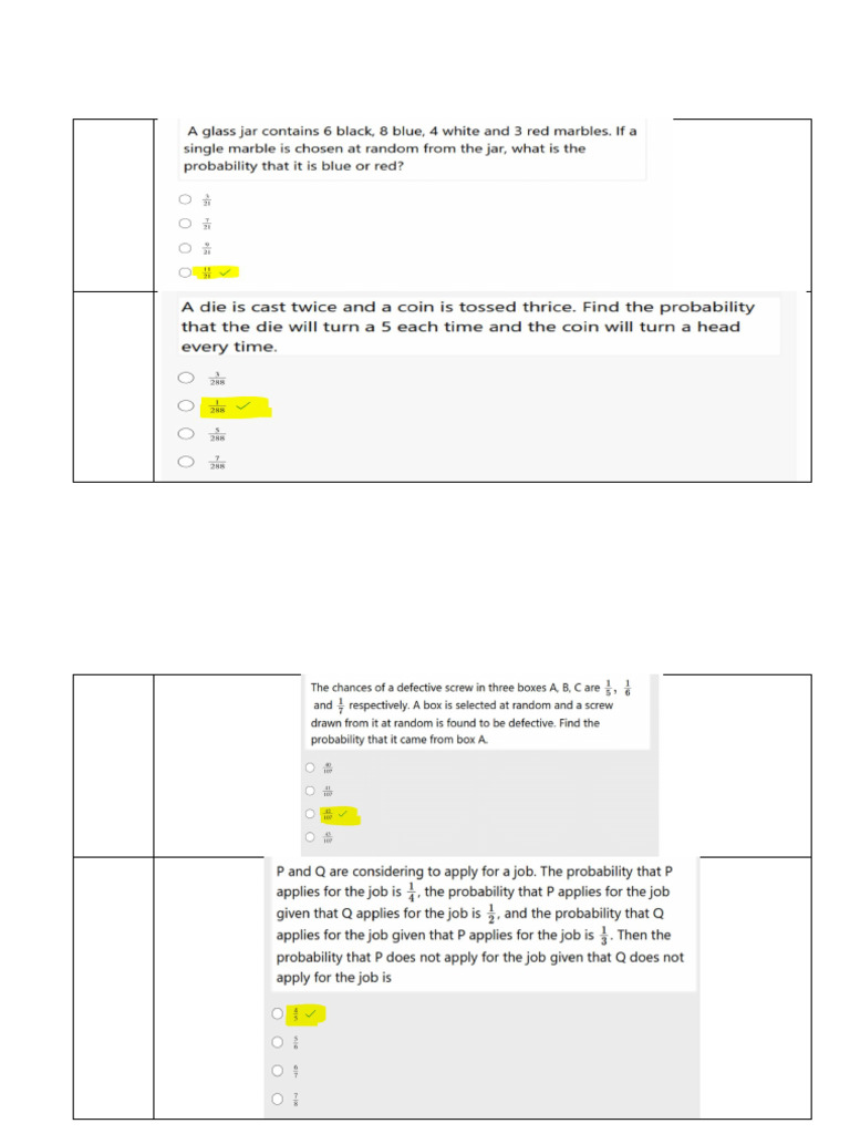 Quiz 1 Answers | PDF