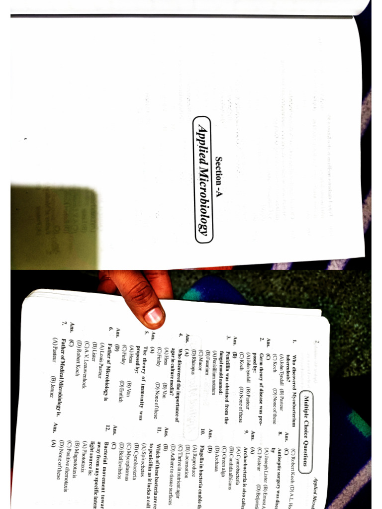 Microbiology Pyq1 | PDF