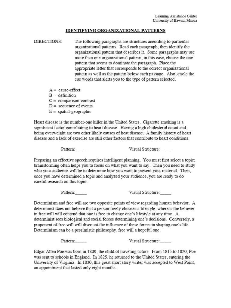 Identifying Organizational Patt | PDF | Free Will