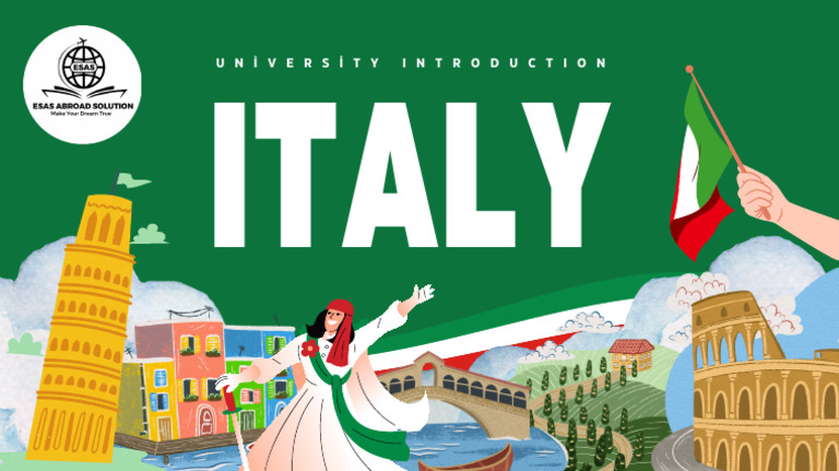 Italy Introduction Presentation in Red and Green Informative Style | PDF