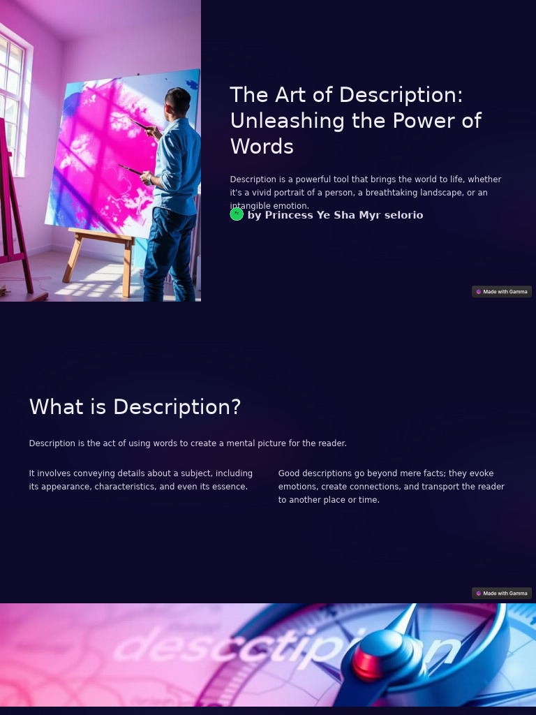 Mastering the Art of Description | PDF | Adjective