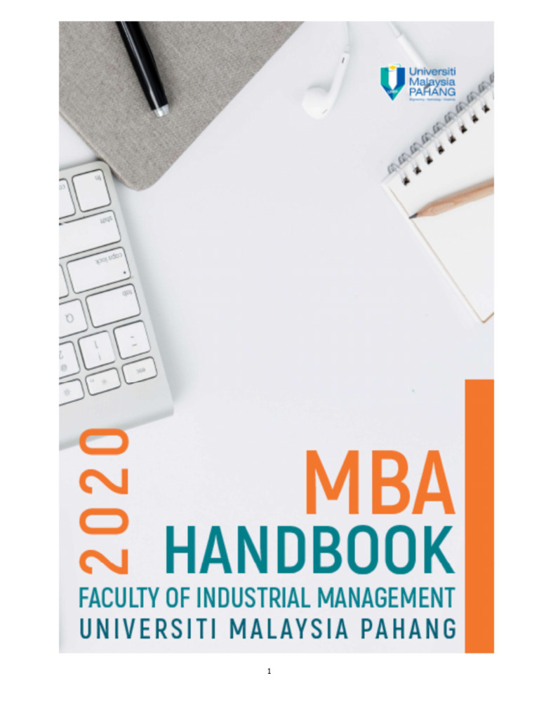 UMP MBA Handbook 2020 Overview | PDF | Master Of Business ...