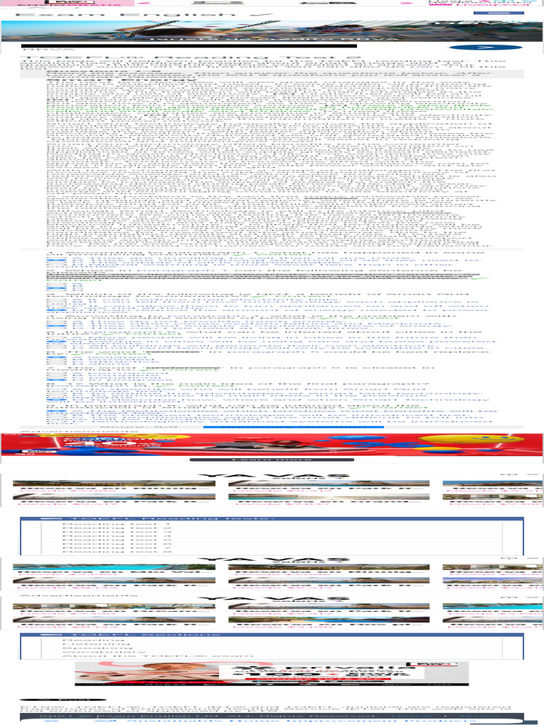 TOEFL® Reading Test 2 Free Practice Exercises From Exam English | PDF ...