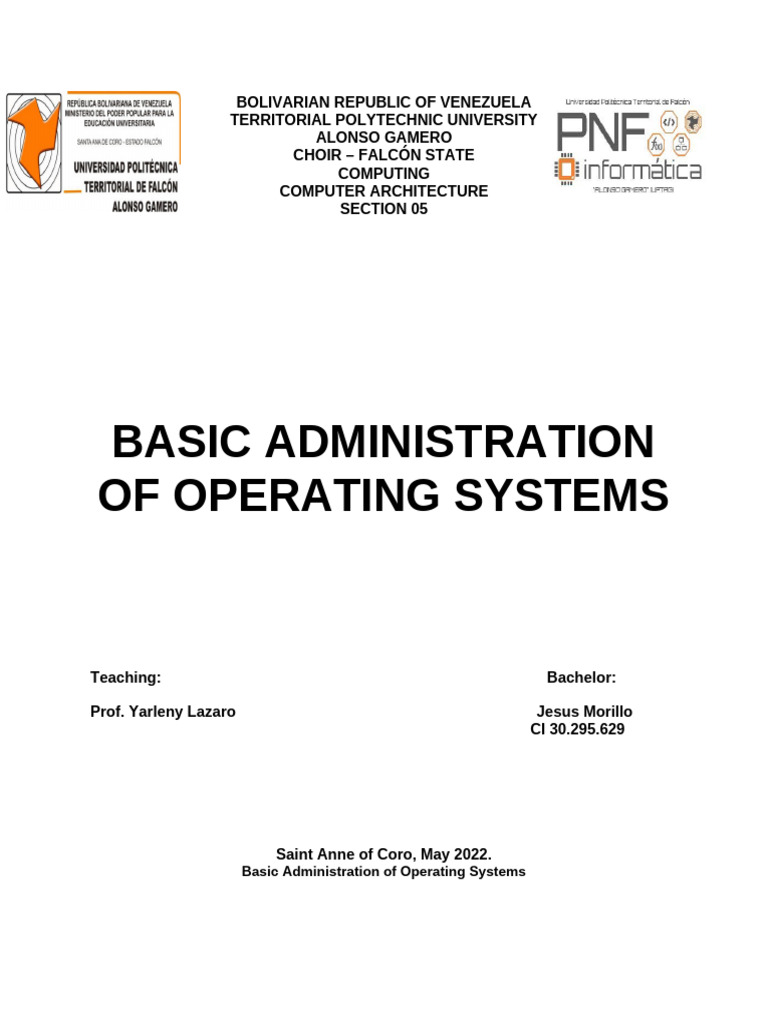 Basic Operating System Administration, Jesús Morillo | PDF | Process (Computing) | Computer File