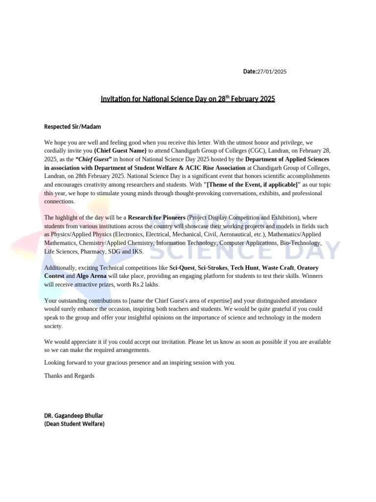 invitation_NSD_2025 CG | PDF