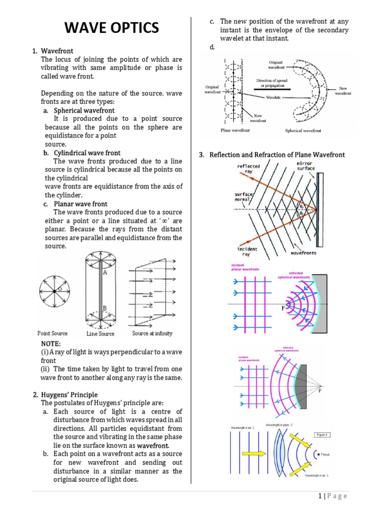 Wave Optics Final | PDF | Diffraction | Angular Resolution