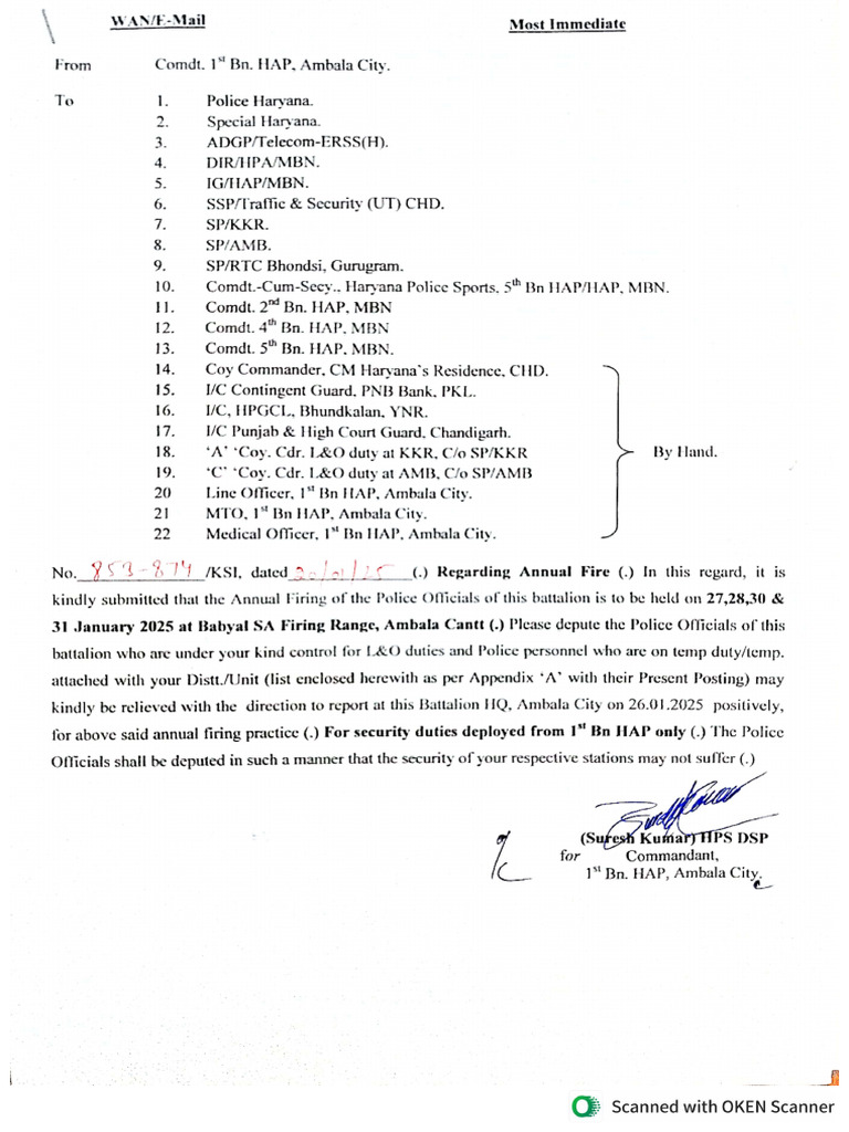 Annual Firing 2024 | PDF