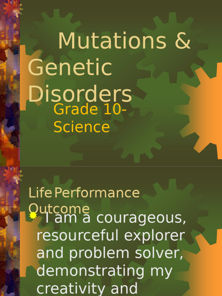 Grade 10: Q3 L3 Mutation | PDF | Mutation | Genetics