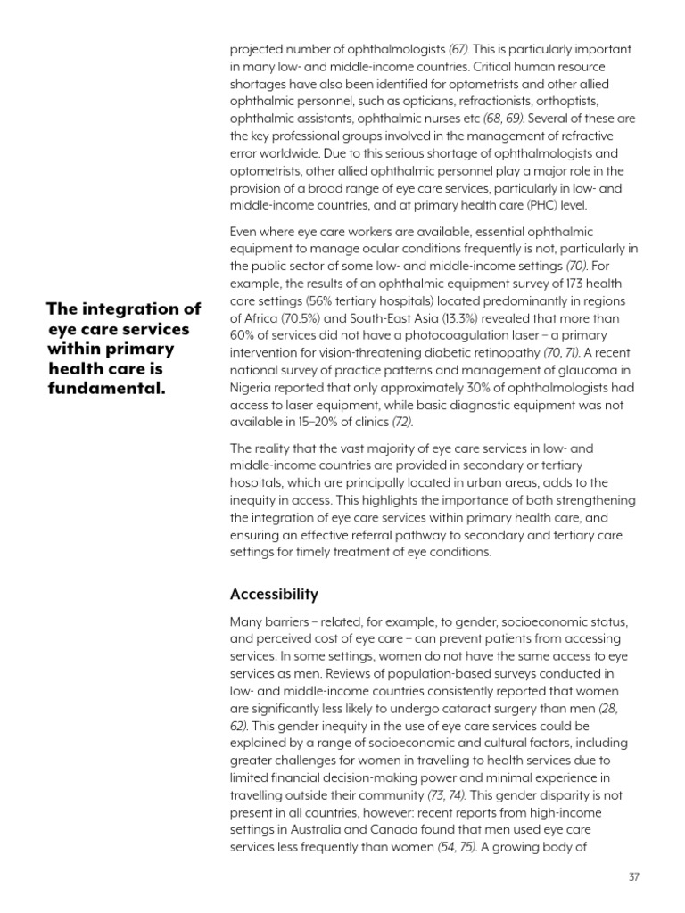 World Vision Report Accessible | PDF | Ophthalmology | Optometry