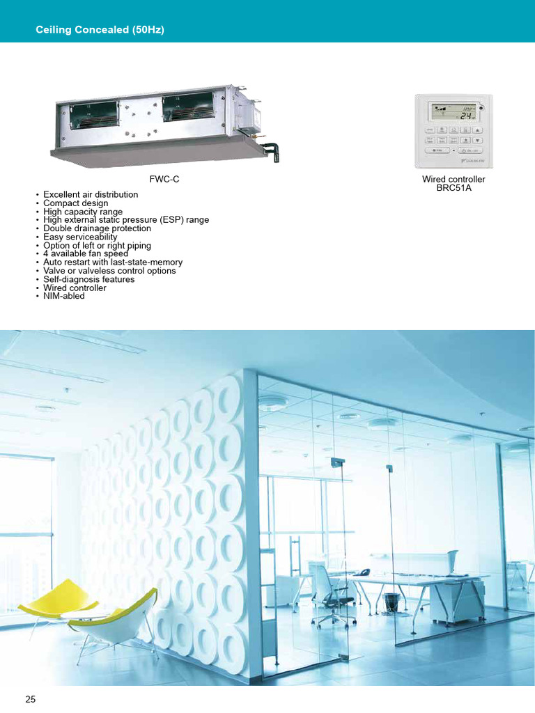 Ceiling Concealed Fan Coil Unit Specs | PDF | Pipe (Fluid Conveyance ...