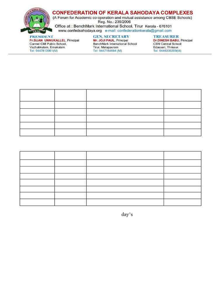 Kerala Common Model Exam Timetable 2024 | PDF