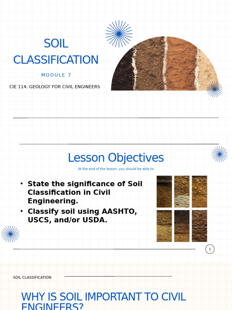 Mod 7 Soil Classification | PDF | Loam | Silt