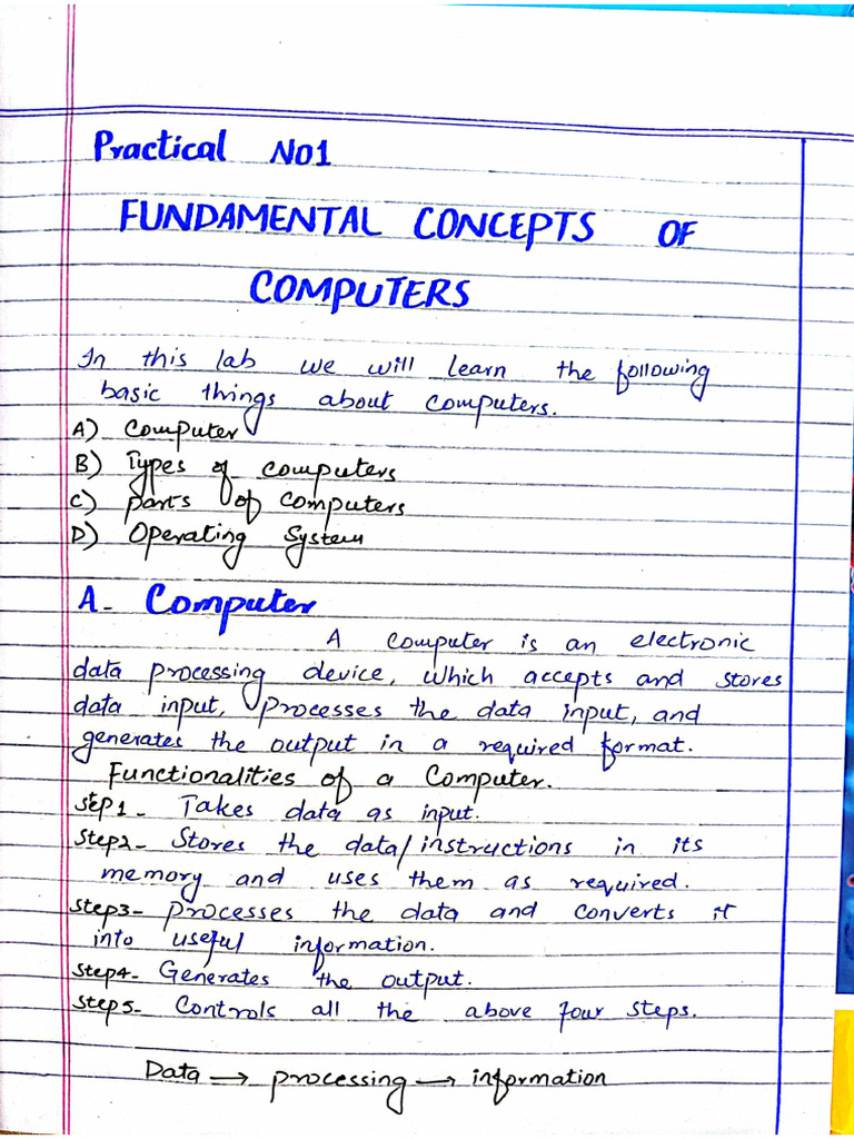 Computer Practical No 1 | PDF