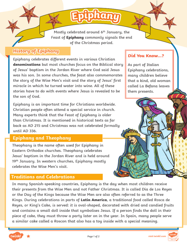 Epiphany UKS2 Reading Comprehension Activity | PDF | Biblical Magi ...