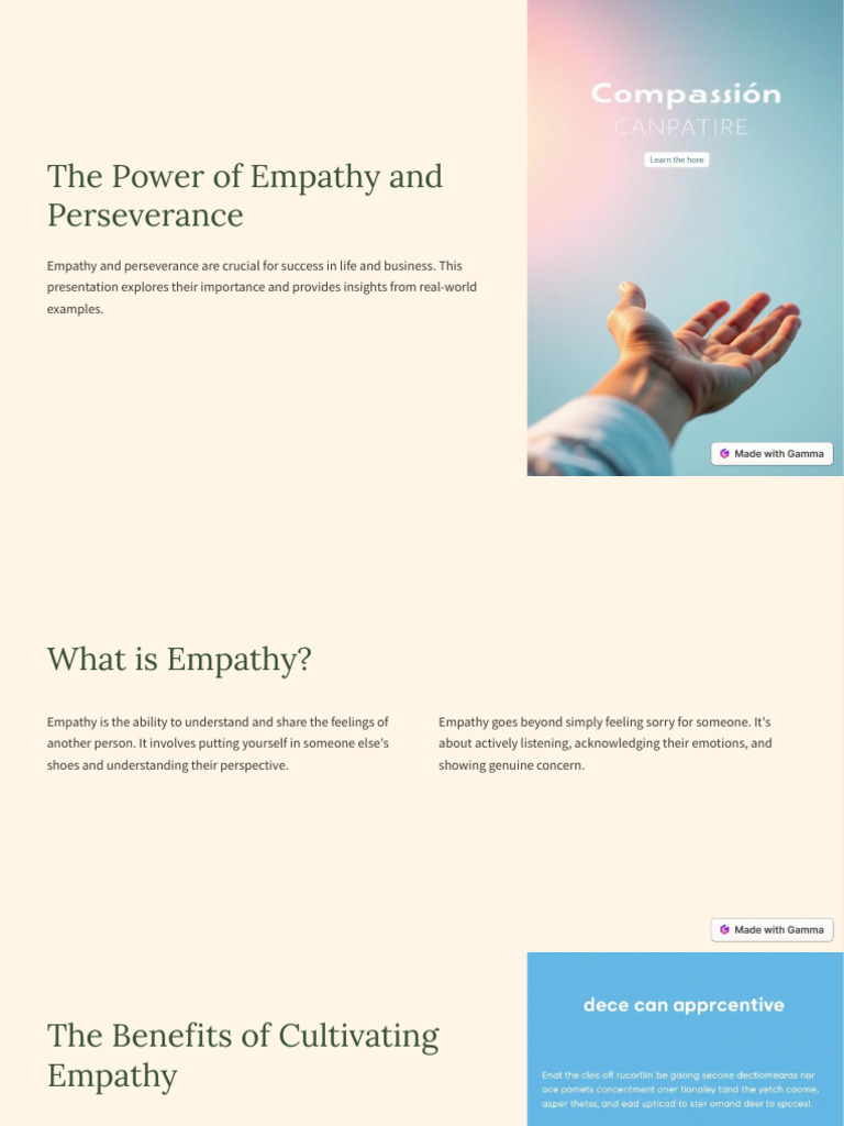 The Power of Empathy and Perseverance (1) | PDF | Psychological ...