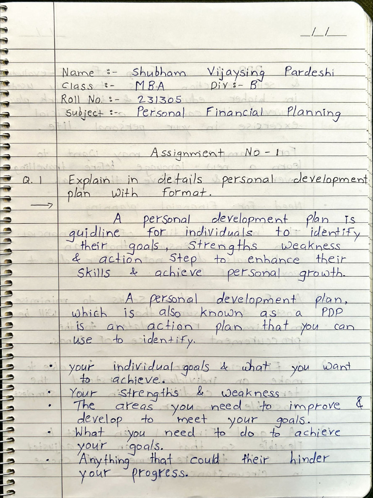 PFP Assignment | PDF