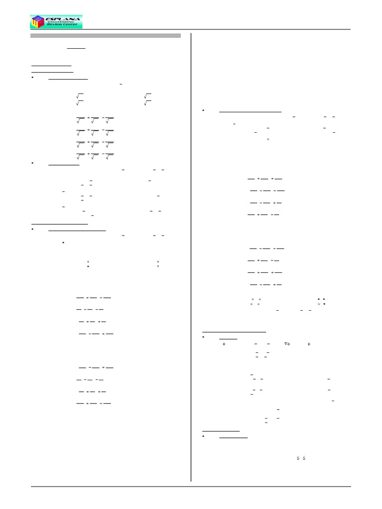 Vector Analysis Handouts 1 | PDF | Euclidean Vector | Acceleration