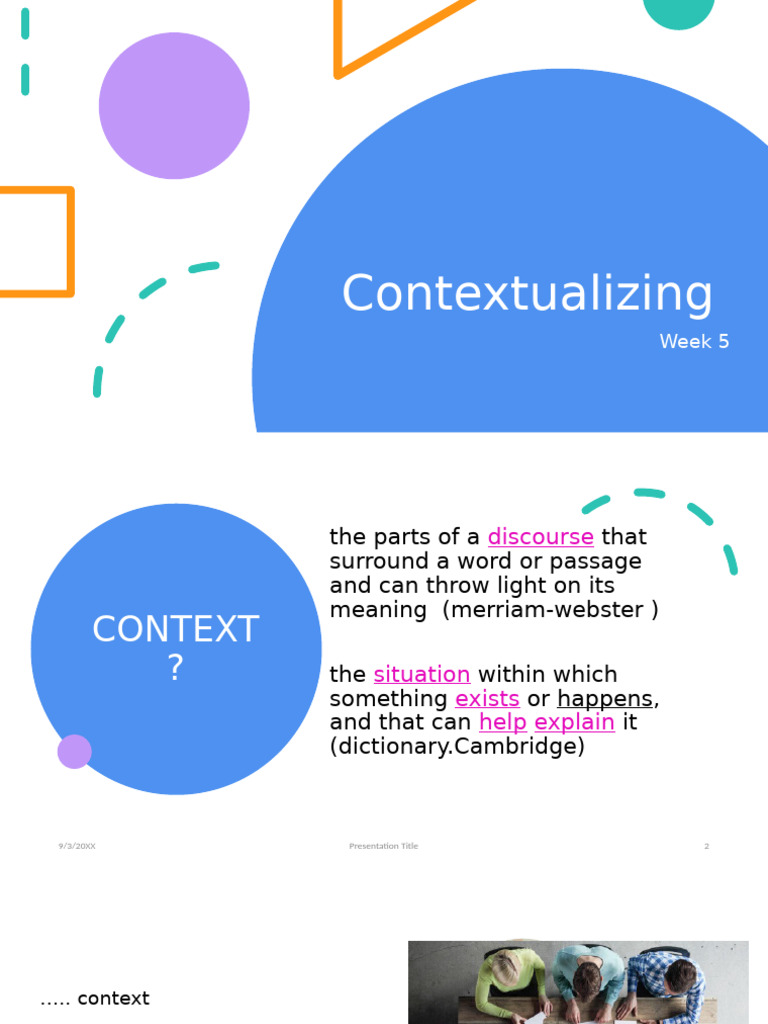 Week 5 - Contextualising Presentation | PDF | Ac Power Plugs And ...
