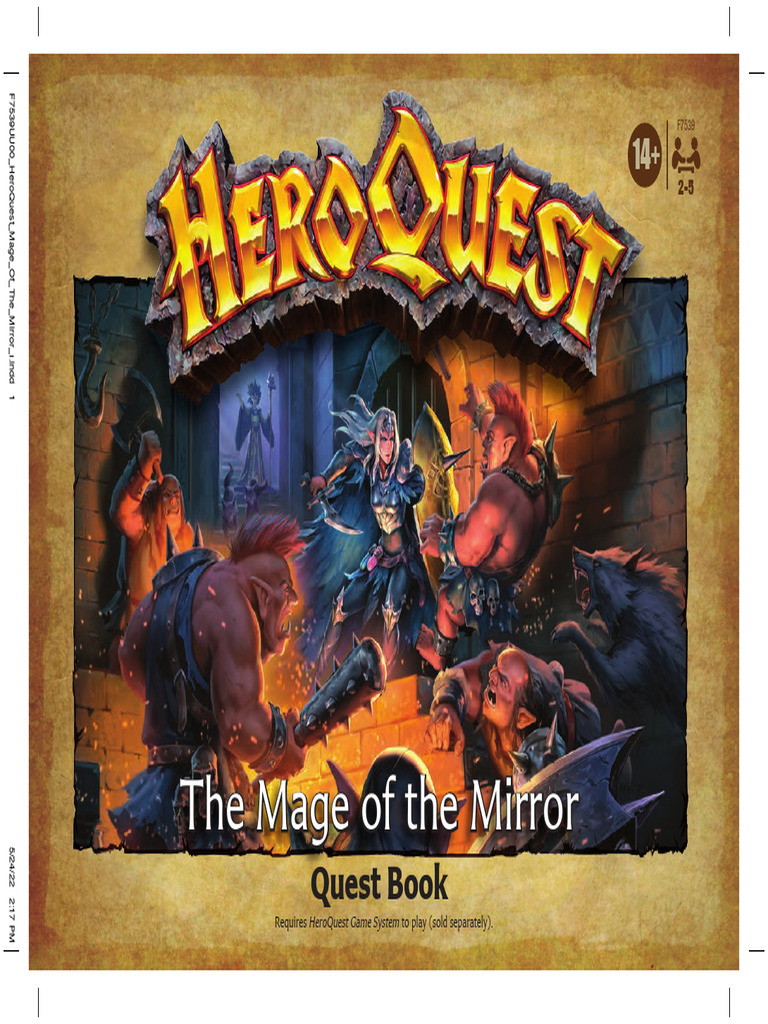 F7539 en Us Avalon Hill Heroquest The Mage of The Mirror Quest Pack ...