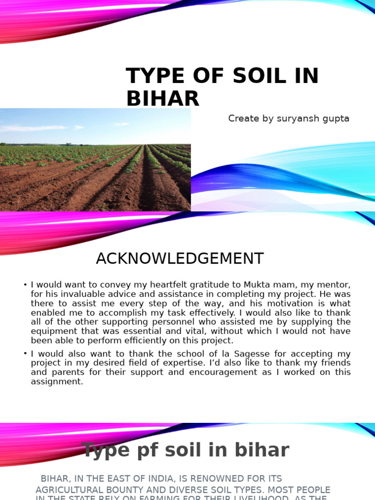 Soil Types and Characteristics in Bihar | PDF | Soil | Wheat