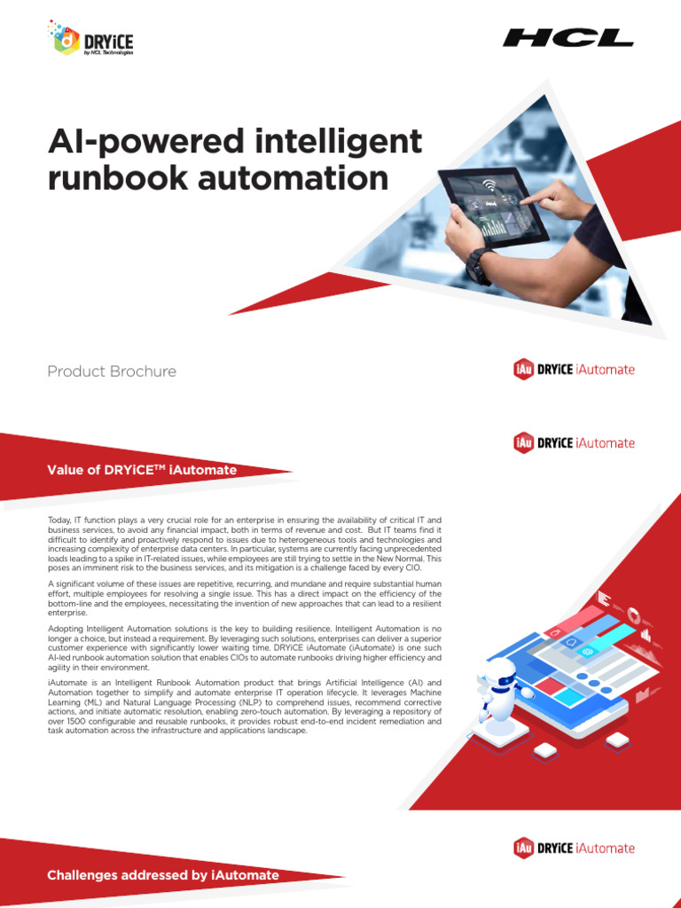 AI Runbook Automation for CIOs | PDF | Automation | Artificial Intelligence