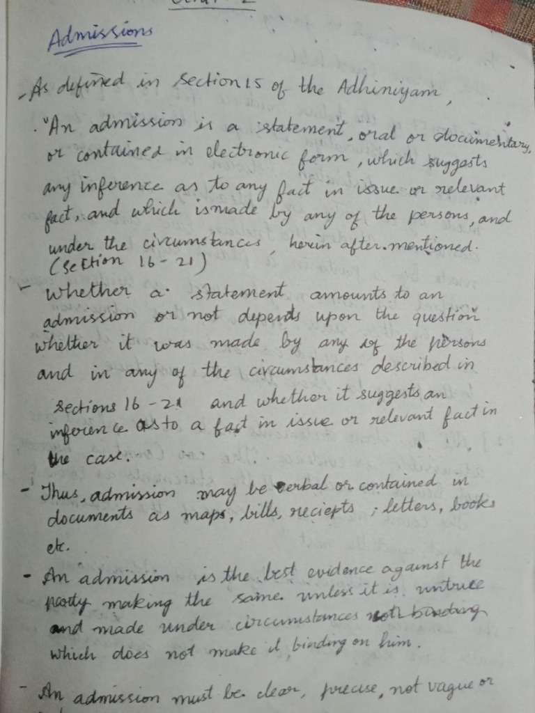 Unit 2 Law of Evidence | PDF