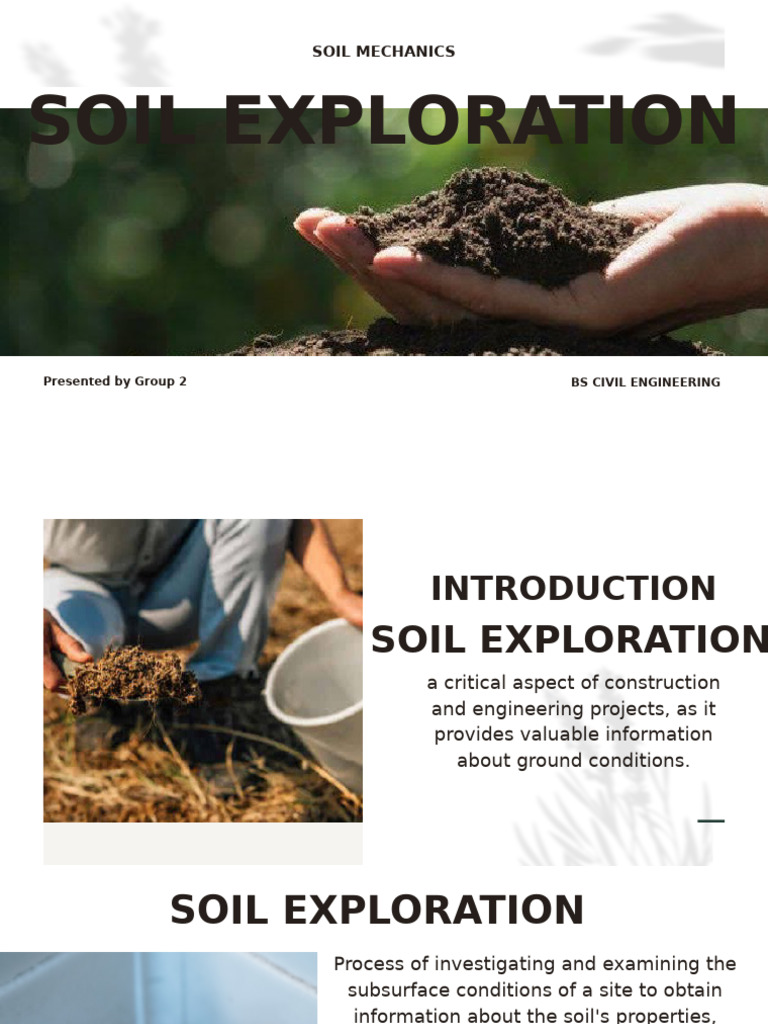 SOIL-EXPLORATION-IMPORTANCE | PDF | Soil | Geotechnical Engineering