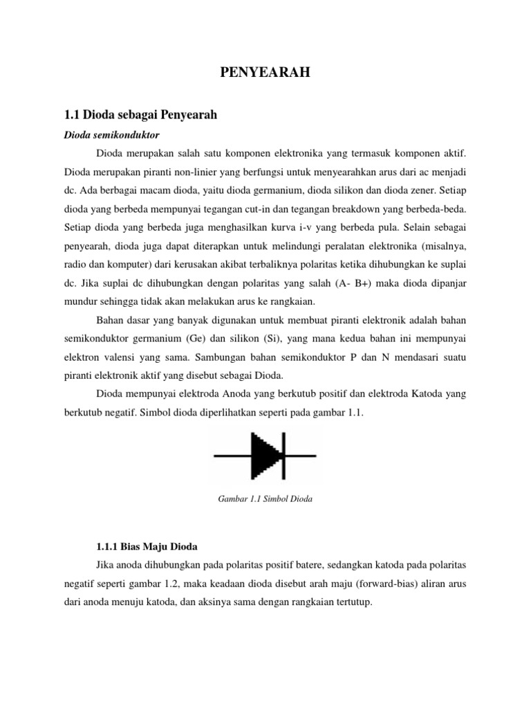 Karakteristik Dioda | PDF