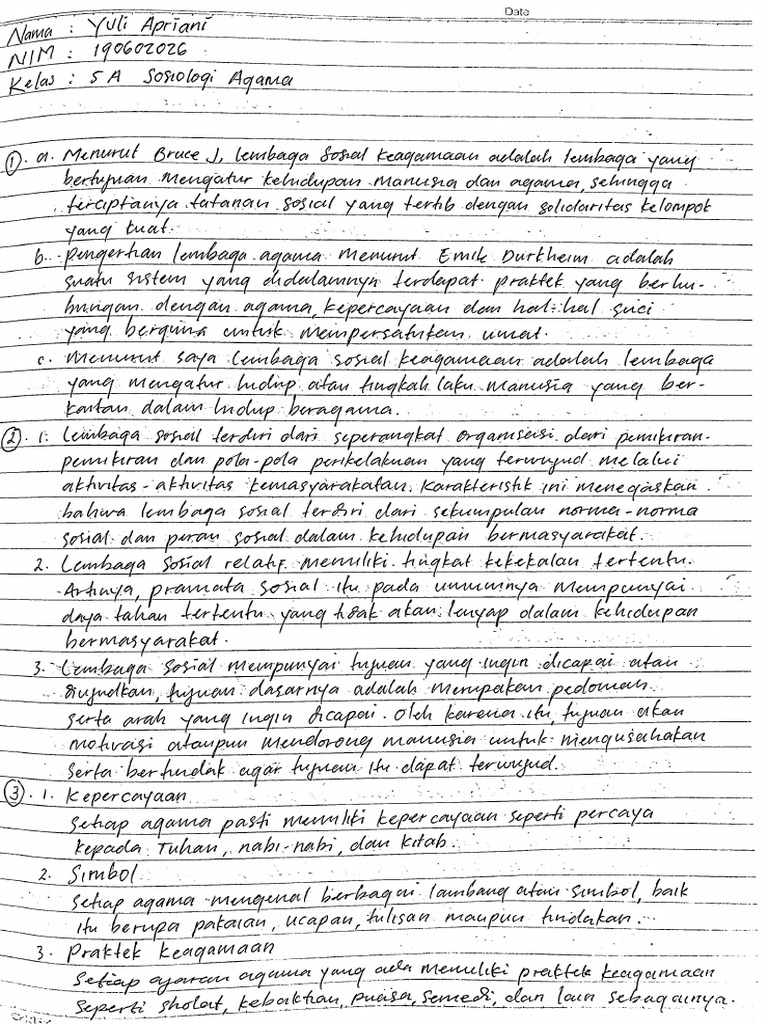 UAS Yuli Apriani 190602026 | PDF